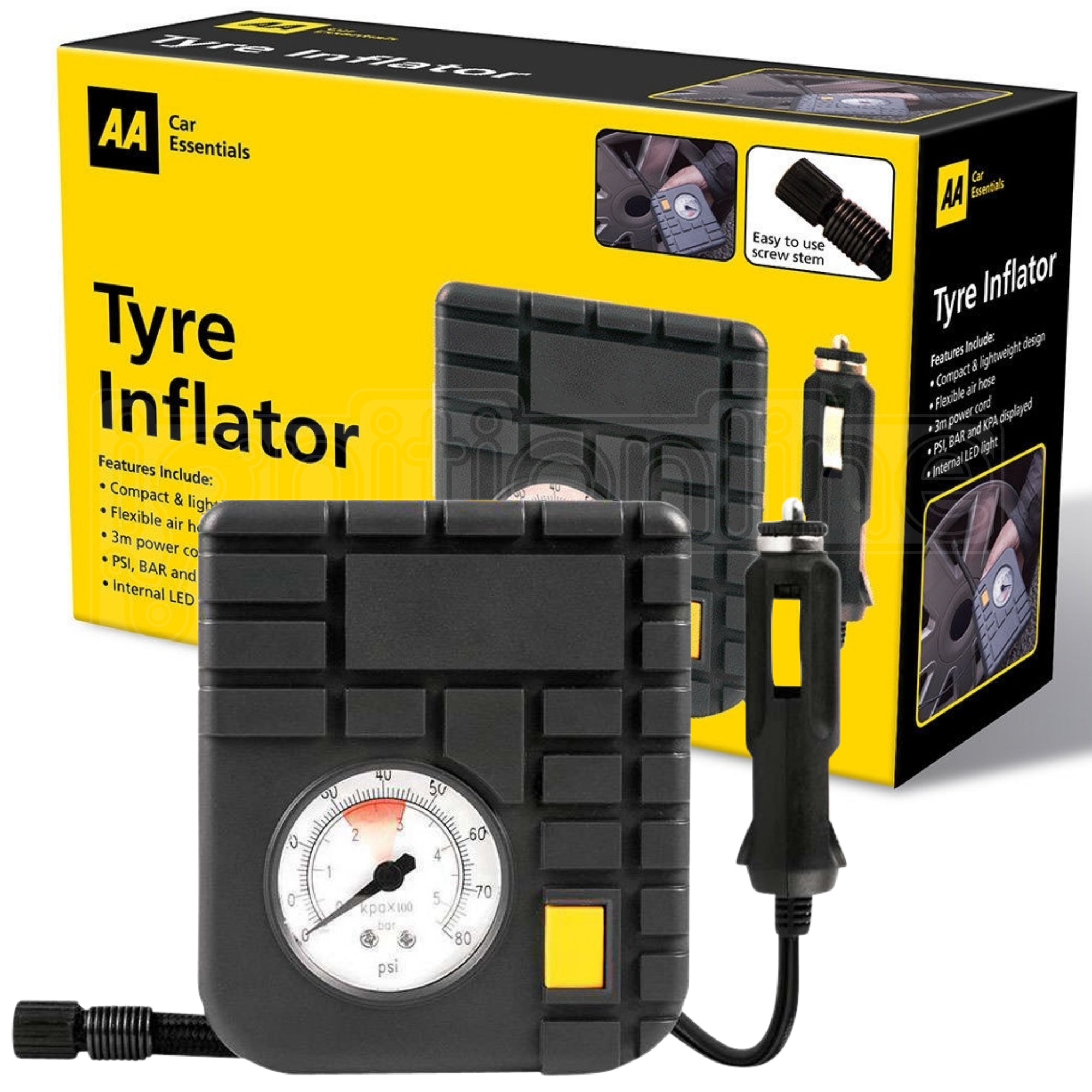 AA Tyre Inflator - Compact