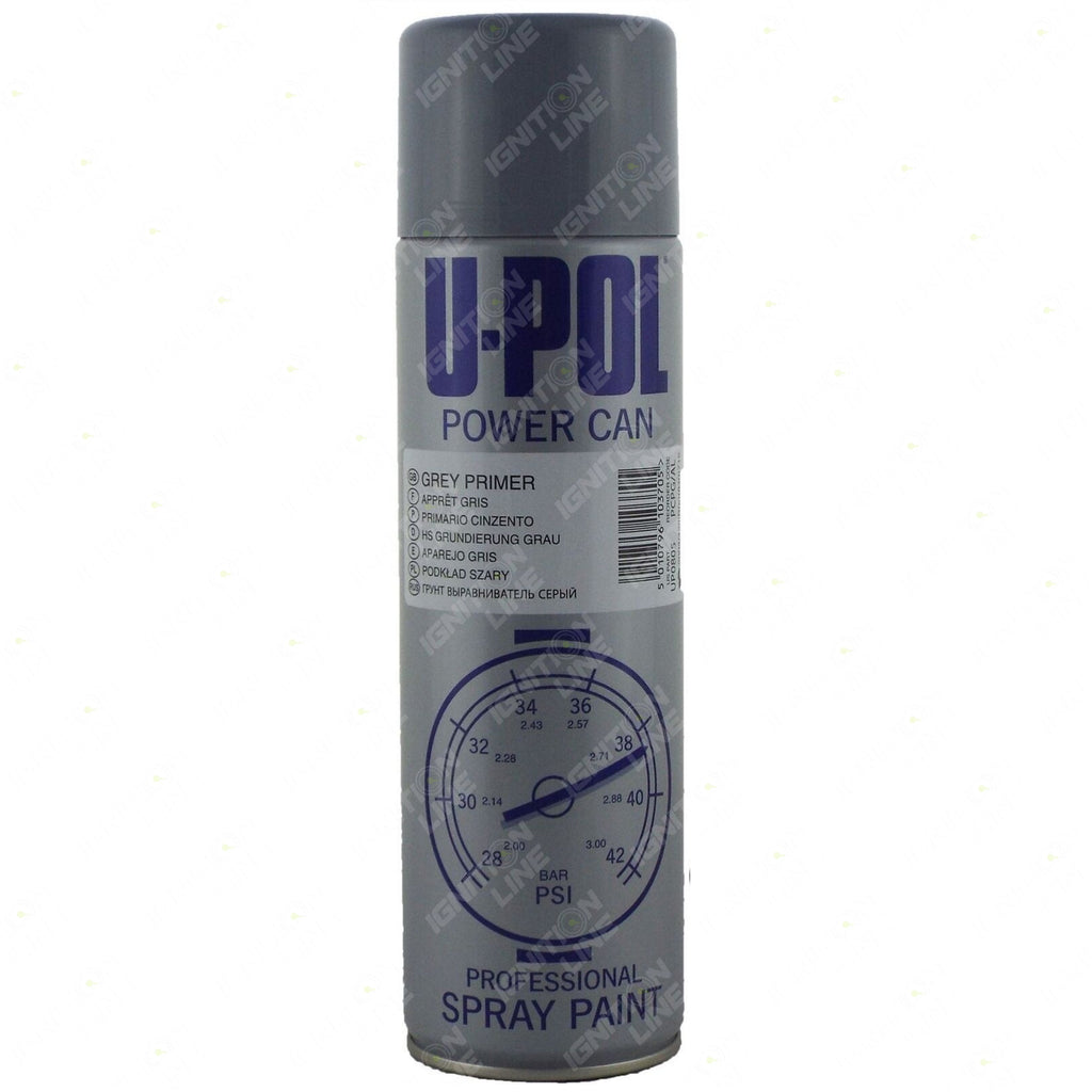 Isopon U-Pol Powercan Grey Primer Paint 500ml
